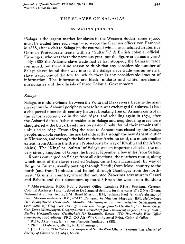 Salaga Slave Market – Ancestral Tours