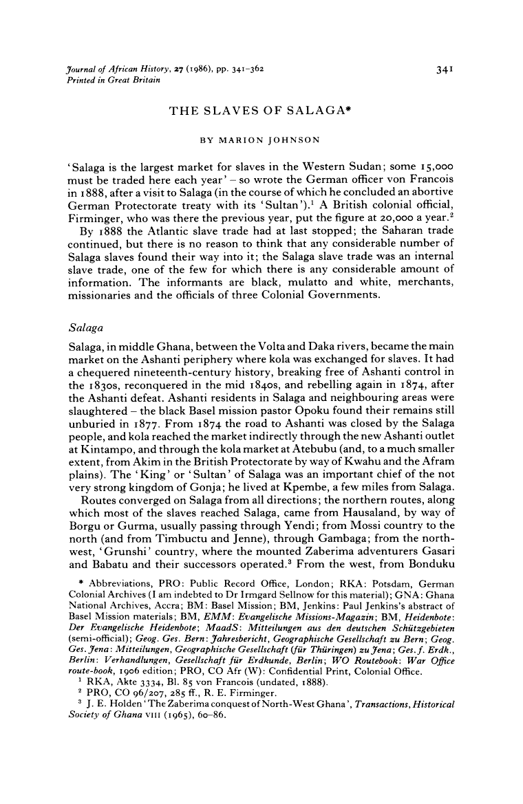 Salaga Slave Market – Ancestral Tours